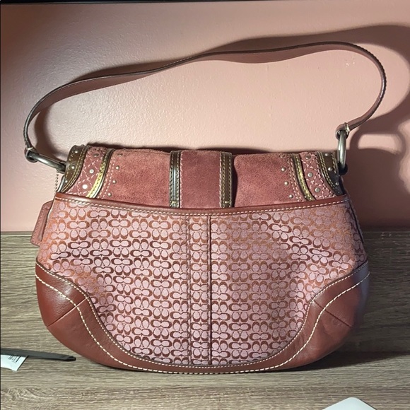 Coach | Bags | Coach Soho Signature Collection Maroon | Poshmark